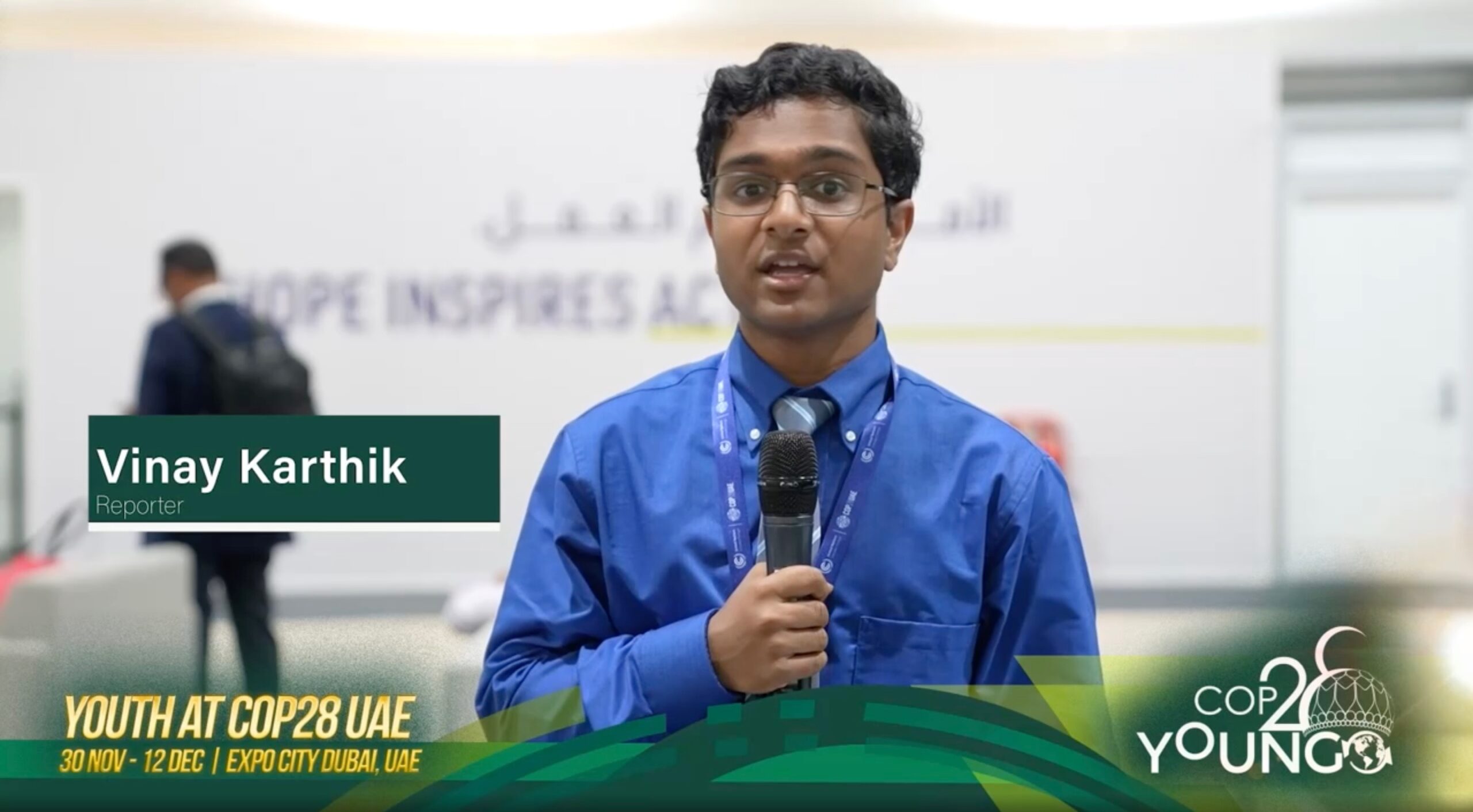 COP28 Spotlight: Vinay Karthik - Youth Volunteering | CCL Youth